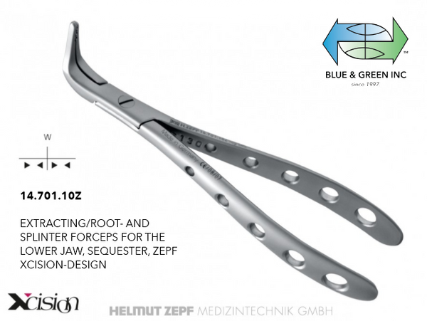 Witzel Root Splinter Forceps, Lower (14.701.10Z)