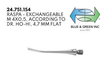 Raspa, Exchangeable M4x0.5, 4.7mm flat(24.751.154)